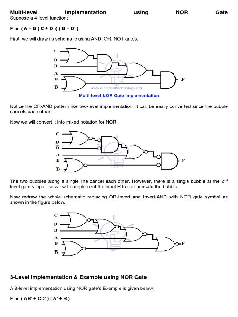 NAND and NOR Test | PDF | Power Inverter | Electrical Circuits