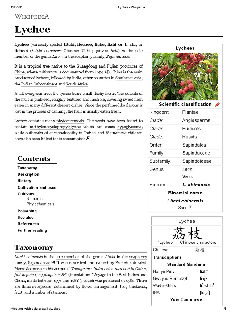 Lychee | PDF | Nature