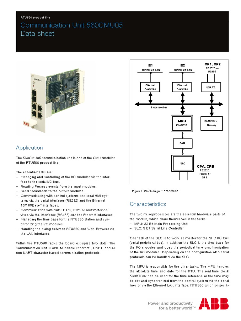 560CMU05 DS en | PDF | Input/Output | Computer Network