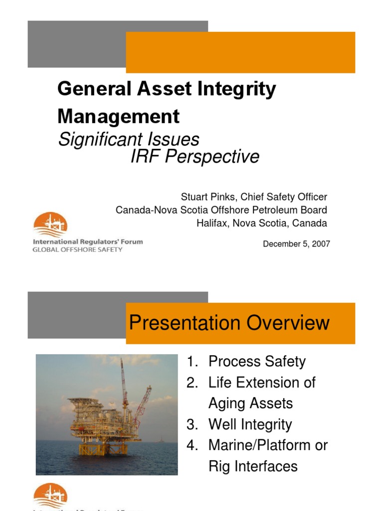 Asset Integrity Management | PDF | Hazards | Risk