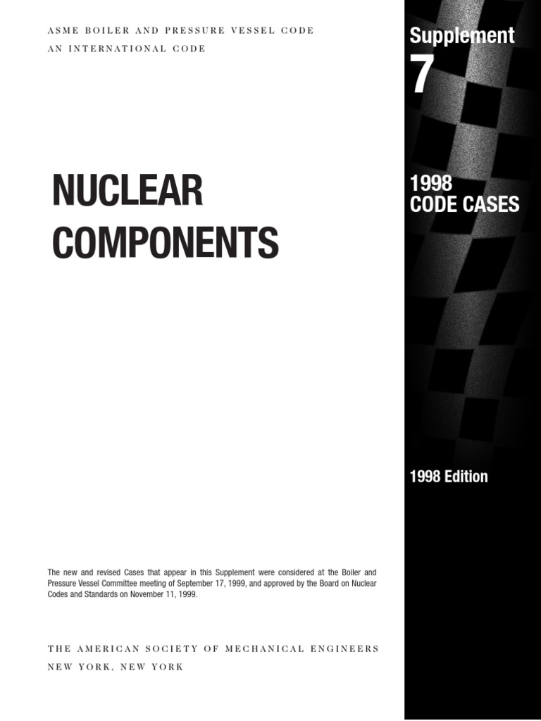 Nuclear Code Cases Supplement 7 PDF | PDF | Pipe (Fluid Conveyance ...