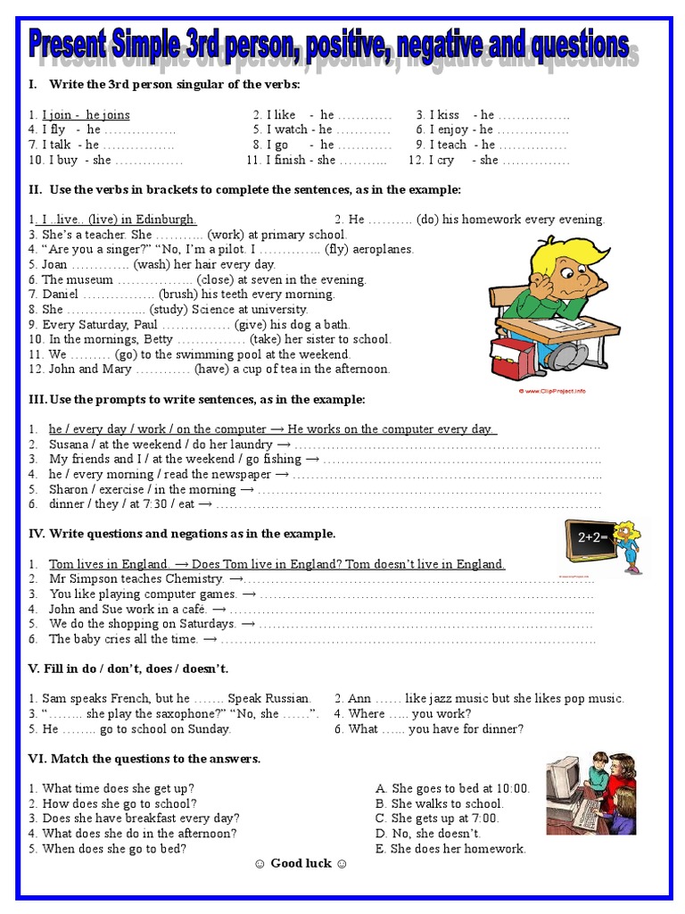 Present Simple | Download Free PDF | Syntax | Grammar