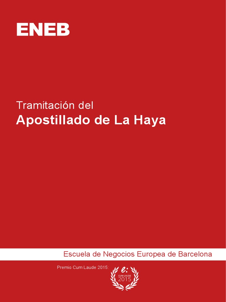 Apostillado de Títulos ENEB | PDF