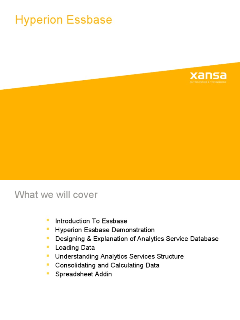 Hyperion Essbase | PDF | Databases | Data Management