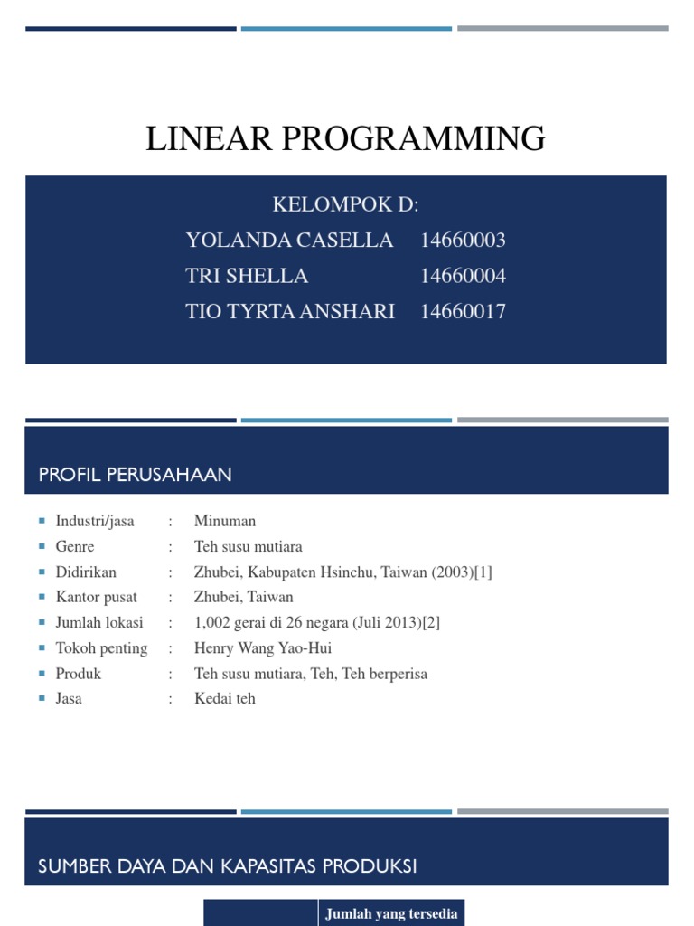 Linear Programming | PDF