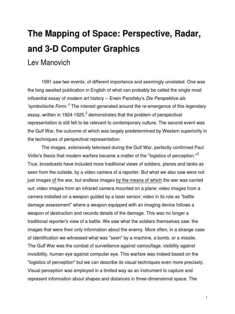Visual Nominalism: Perspective in Warfare | PDF | Radar | Perspective ...