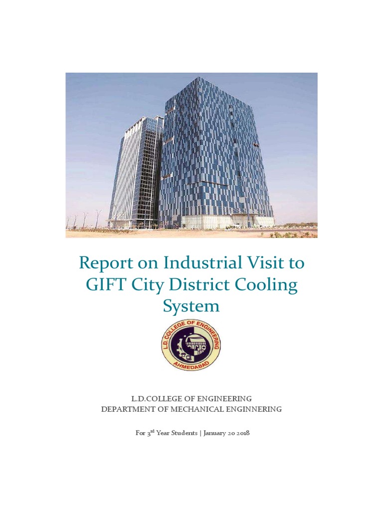 Report On DCS (District Cooling System) GIFT CITY, GANDHINAGAR ...