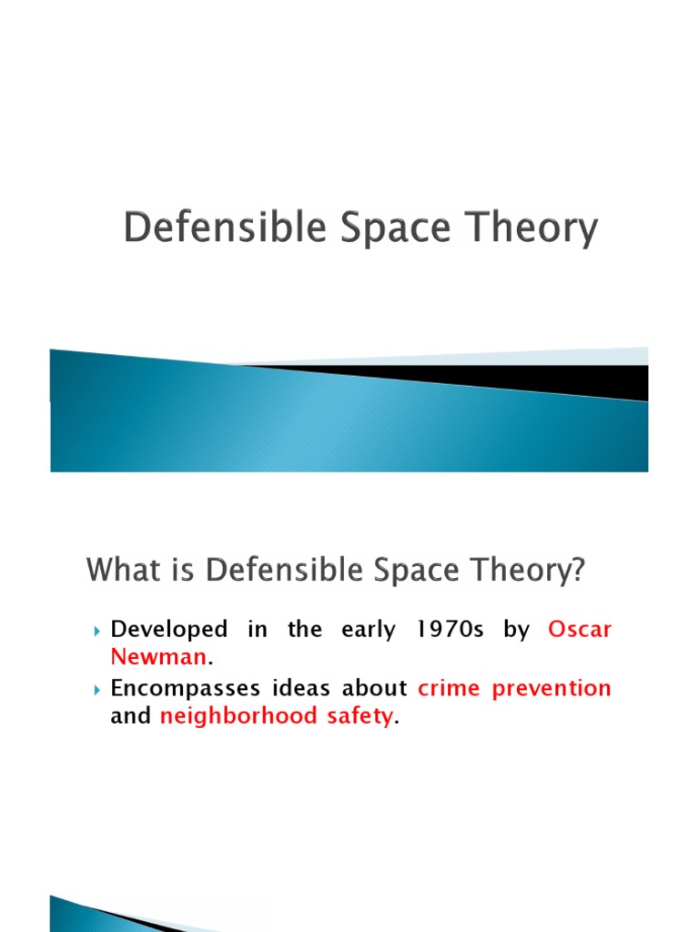 Defensible Space Theory | PDF | Crime & Violence | Crime Thriller