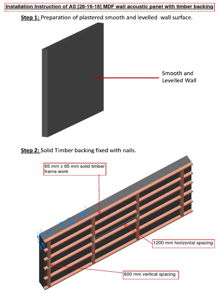 Installation Instruction For MDF Panels | PDF | Building Engineering ...