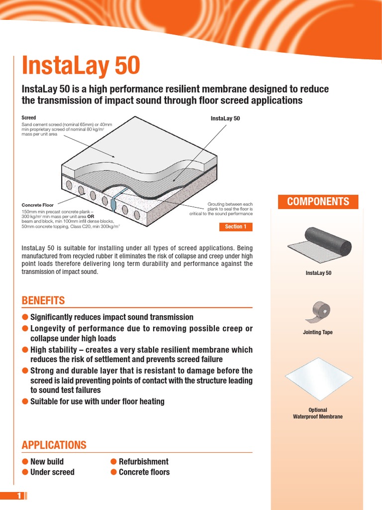 InstaLay 50 Under Screed Resilient Layer | Concrete | Building Engineering