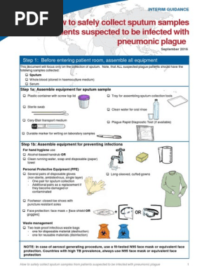 Sputum Sample Collection