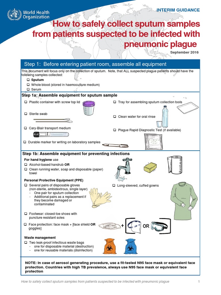 Collecting Sputum Samples PDF | PDF | Infection | Hand Washing