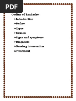 Complete Headache Types Chart | PDF | Headache | Migraine