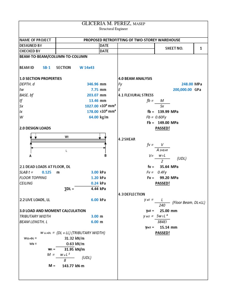 Cdo Calc | PDF | Beam (Structure) | Chemical Product Engineering