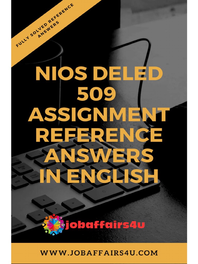 509 Solved Assignment-1 | PDF | Social Science | Curriculum