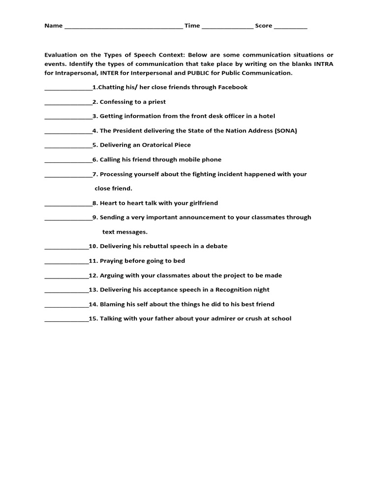 Efcom Midterm and Finals Actvity Sheets | PDF | Public Speaking | Communication