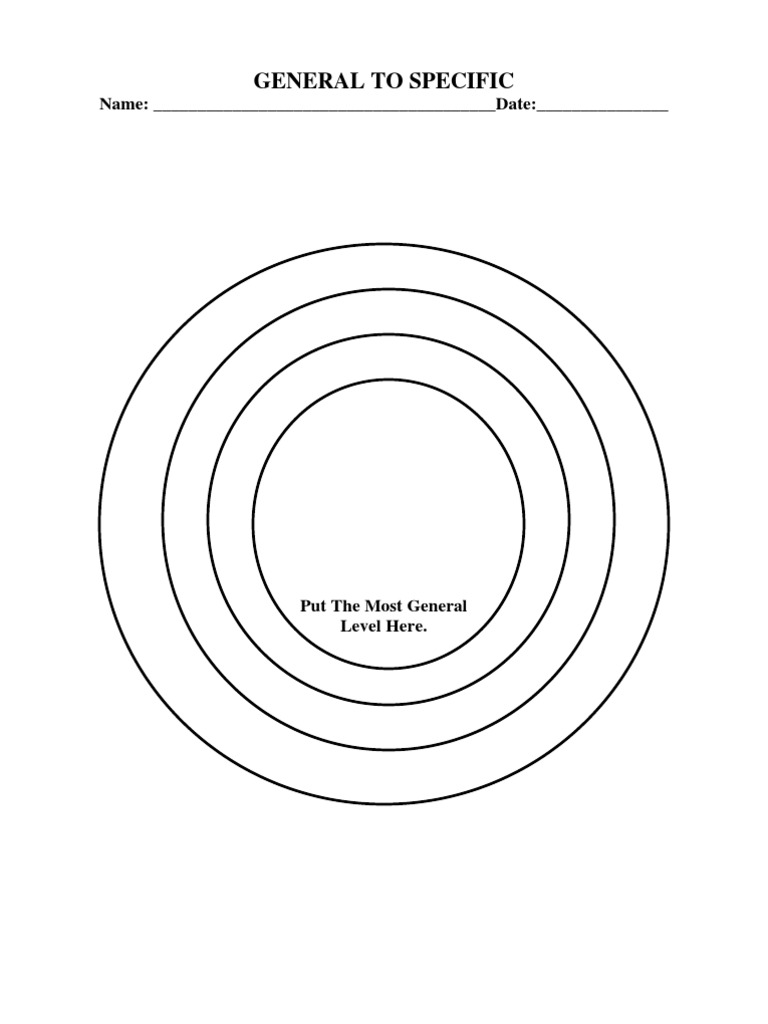 General to Specific Framework Guide | PDF