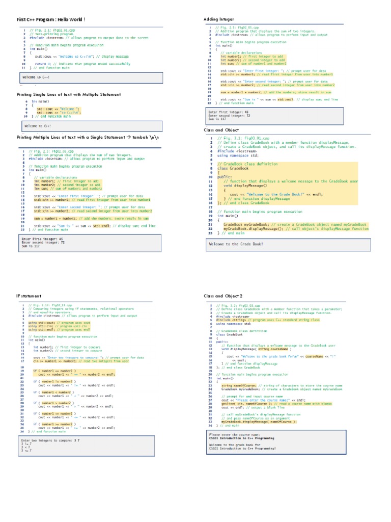 First C Program Hello World Adding Integer Pdf 7859
