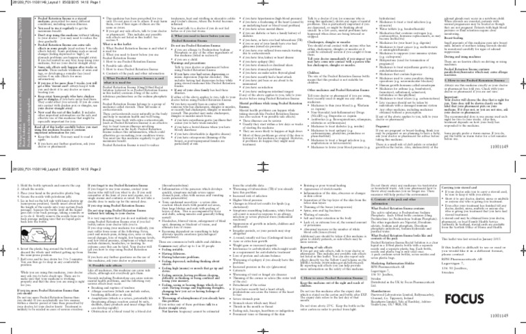 What You Need To Know Before You Use Predsol Retention Enema | PDF ...