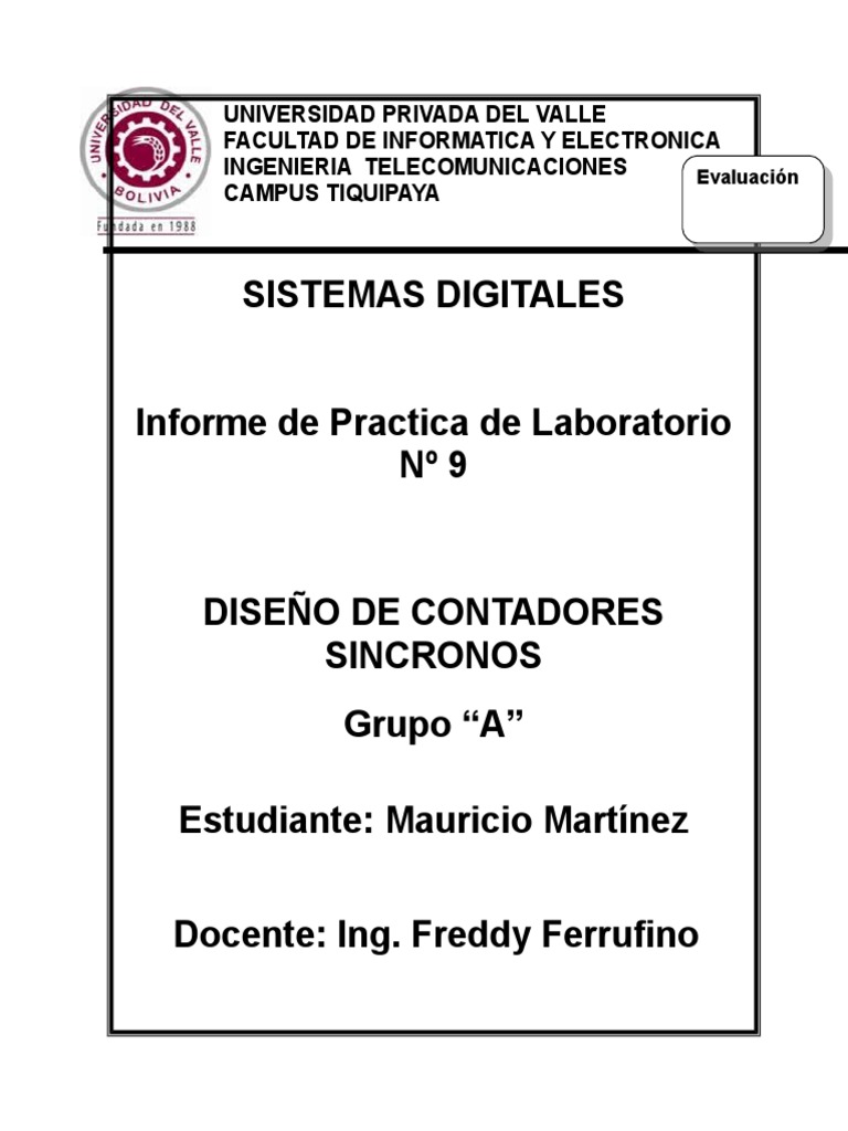 Re 10 Lab 139 Sistemas Digitales II | PDF | Tecnología digital ...