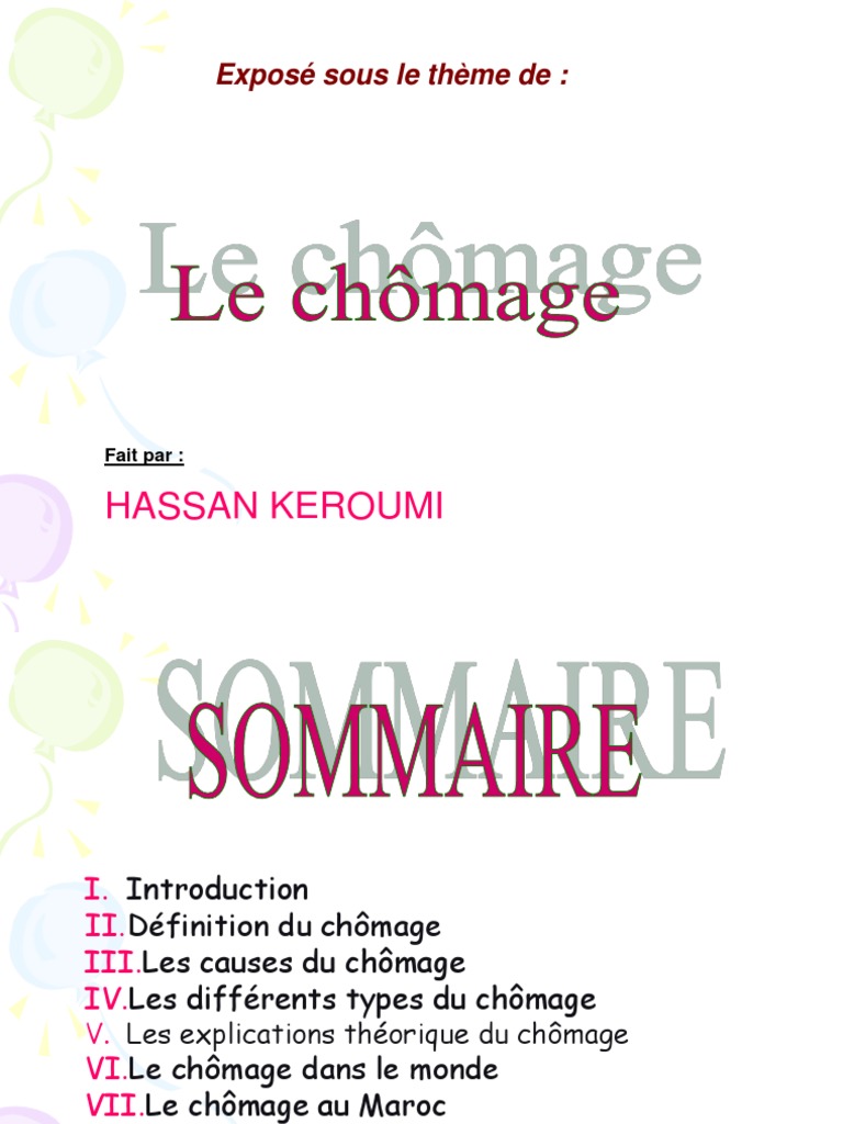 Le Chomage | PDF | Chômage | Sciences sociales