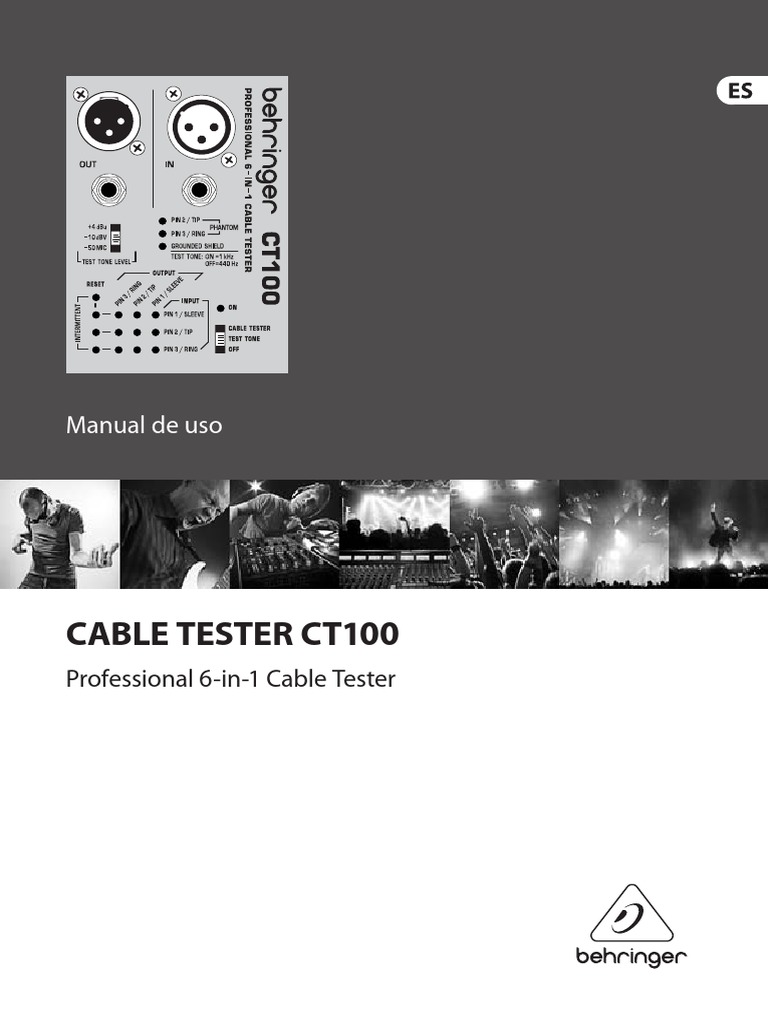 Behringer CT 100 Es | PDF | Diodo emisor de luz | Bienes manufacturados
