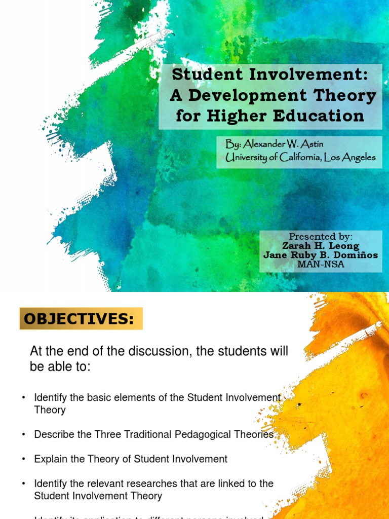 Understanding Student Involvement Theory | PDF | Friendship | Contentment