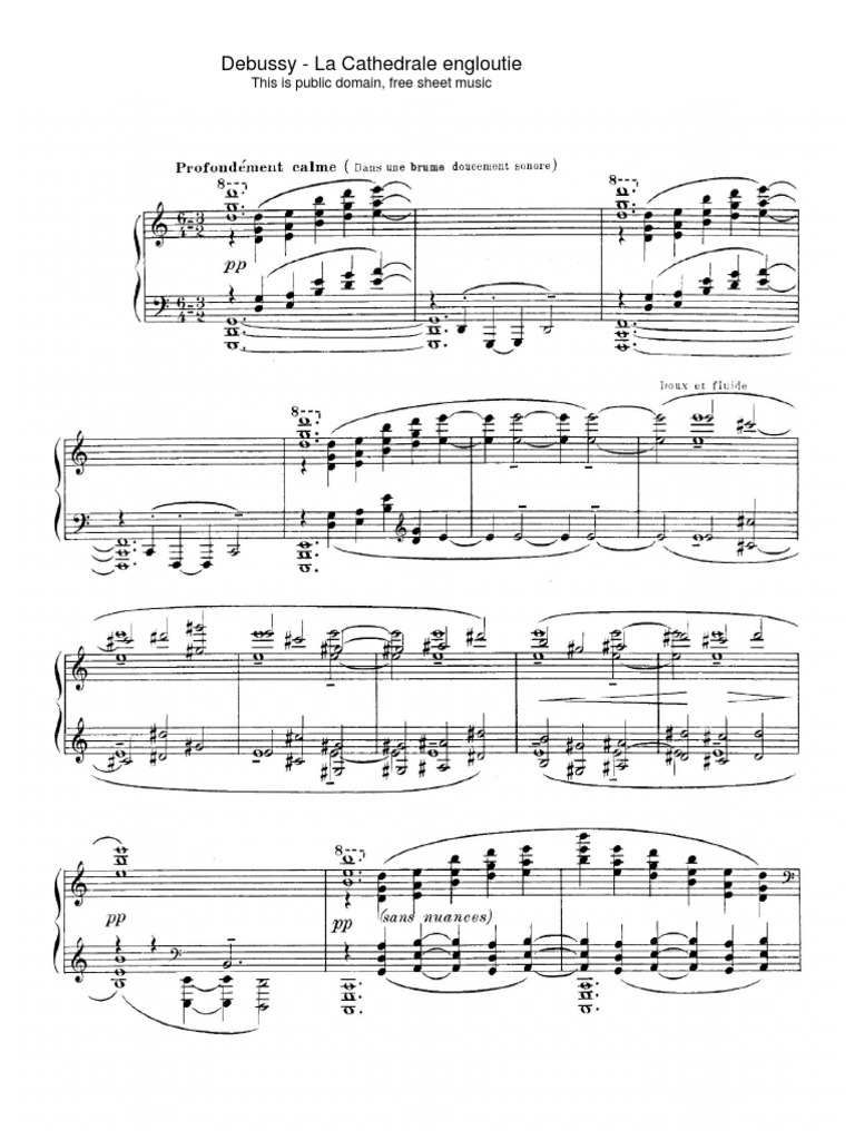 C. Debussy: La Cattedrale Sommersa | PDF