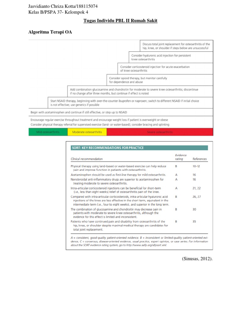Algoritma Terapi OA | PDF