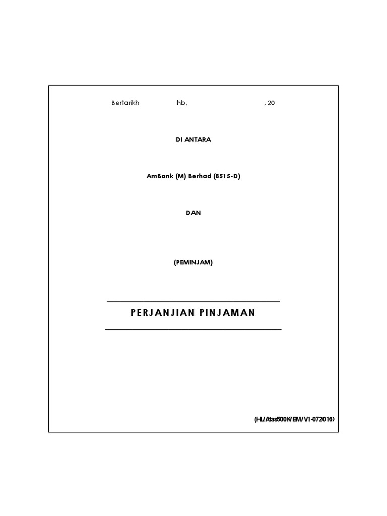Ambank Loan Agreement | PDF