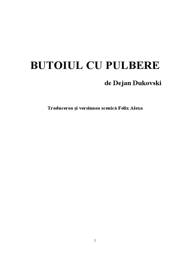 Butoiul Cu Pulbere 1 PDF | PDF