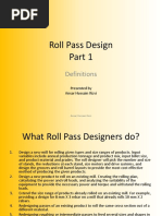 Roll Pass Design in Continuous Mills | PDF | Area | Rotation Around A ...