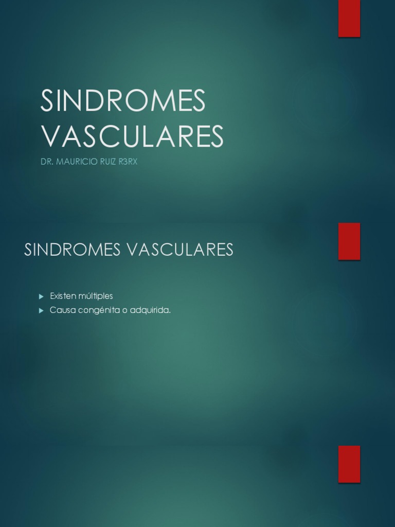 Sindromes Vasculares | PDF | Trombo | Hígado