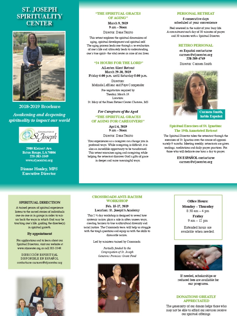 E-Brochure 2018-2019 | PDF | Retreat (Spiritual) | Spiritual Exercises ...