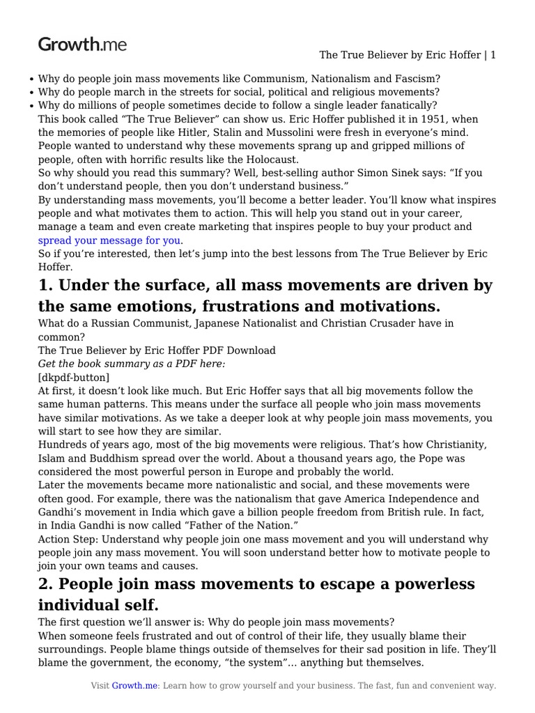 Understanding Mass Movements Today | PDF | Social Science