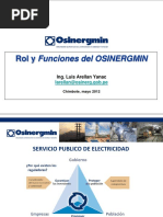 Rol y Funciones Del Osinergmin | PDF | Minería | Monopolio
