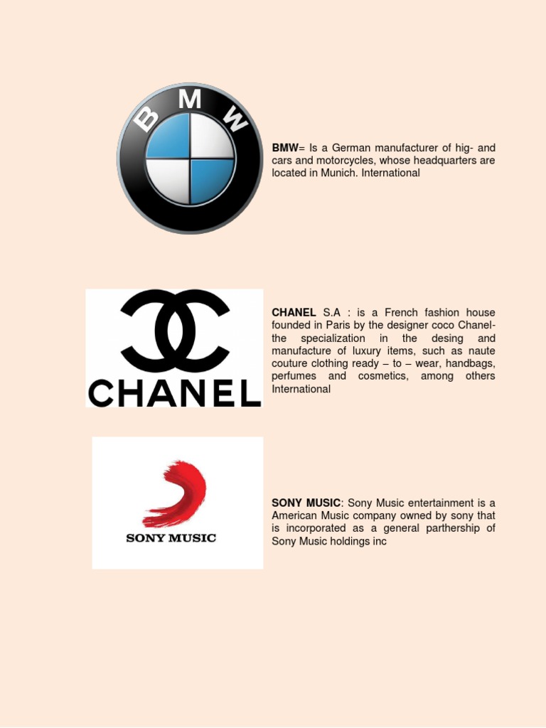 Global Brands Overview: BMW, Chanel, Sony, Yamaha, Samsung | PDF | Business