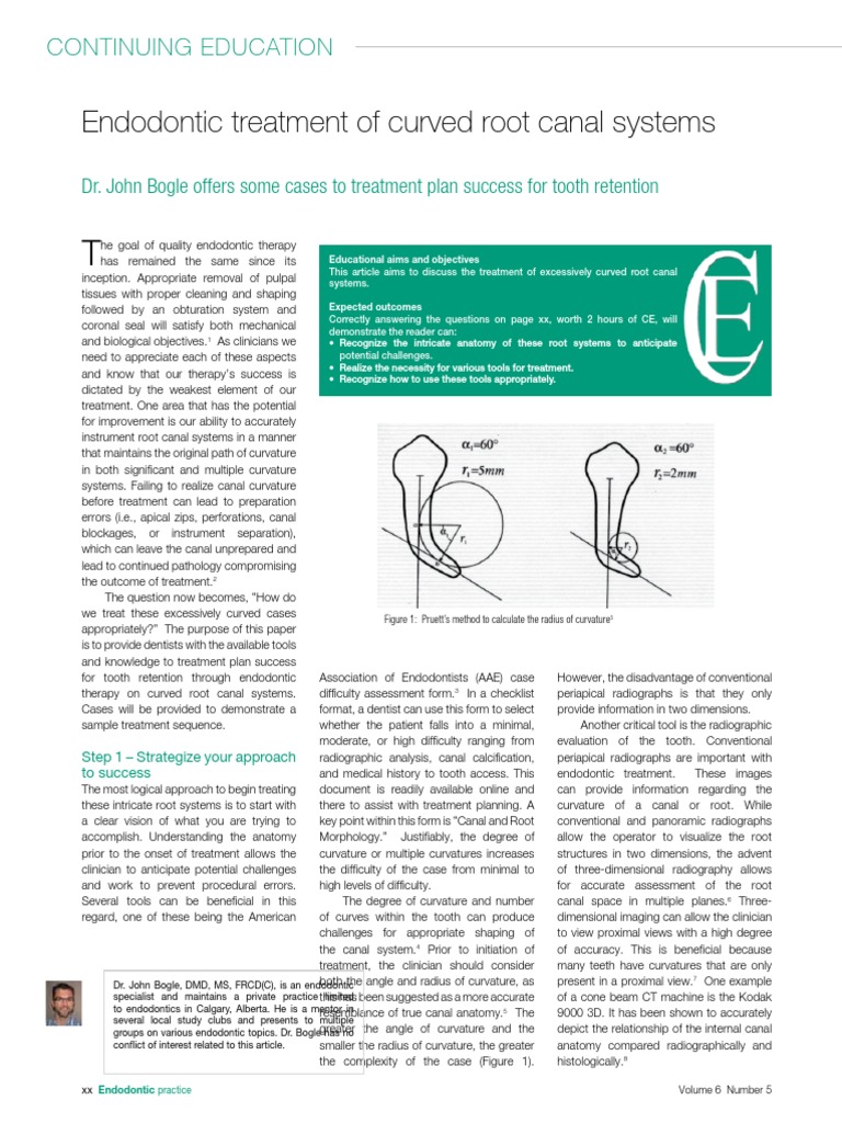 Endodontic Treatment of Curved Root Canal Systems PDF | PDF | Dentistry ...