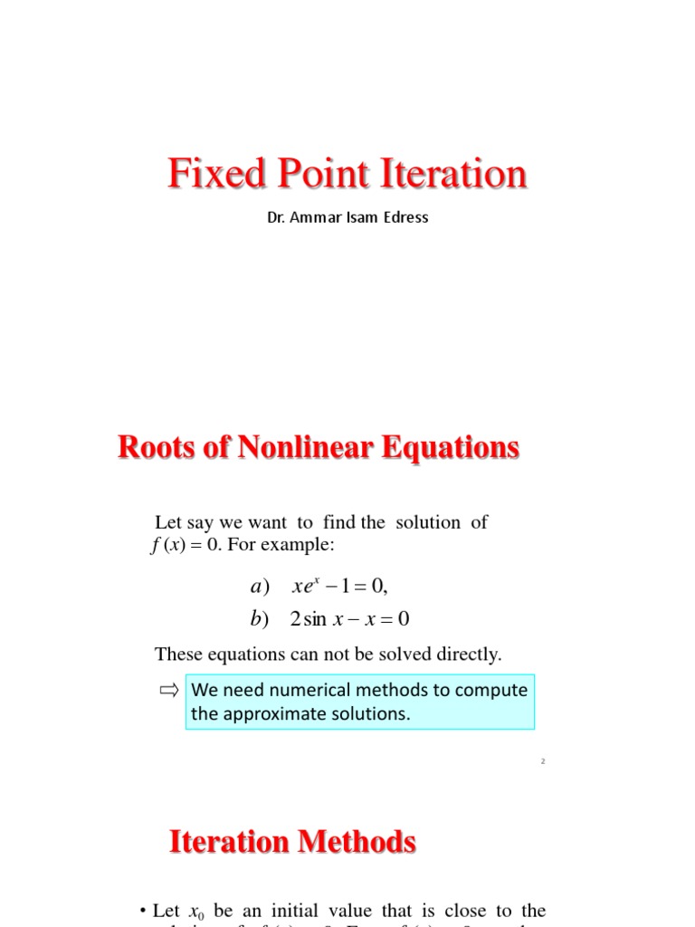 Fixed Point Iteration | PDF | Numerical Analysis | Theoretical Computer Science