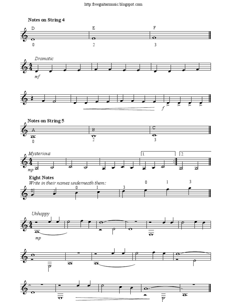 Lower Strings Handout | PDF