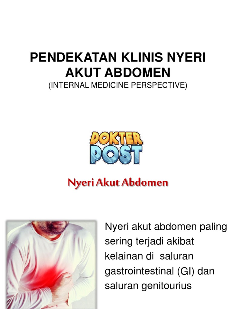 Pendekatan Klinis Nyeri Akut Abdomen | PDF