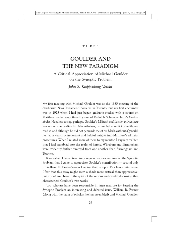 Goulder and The New Paradigm | PDF | Falsifiability | Karl Popper