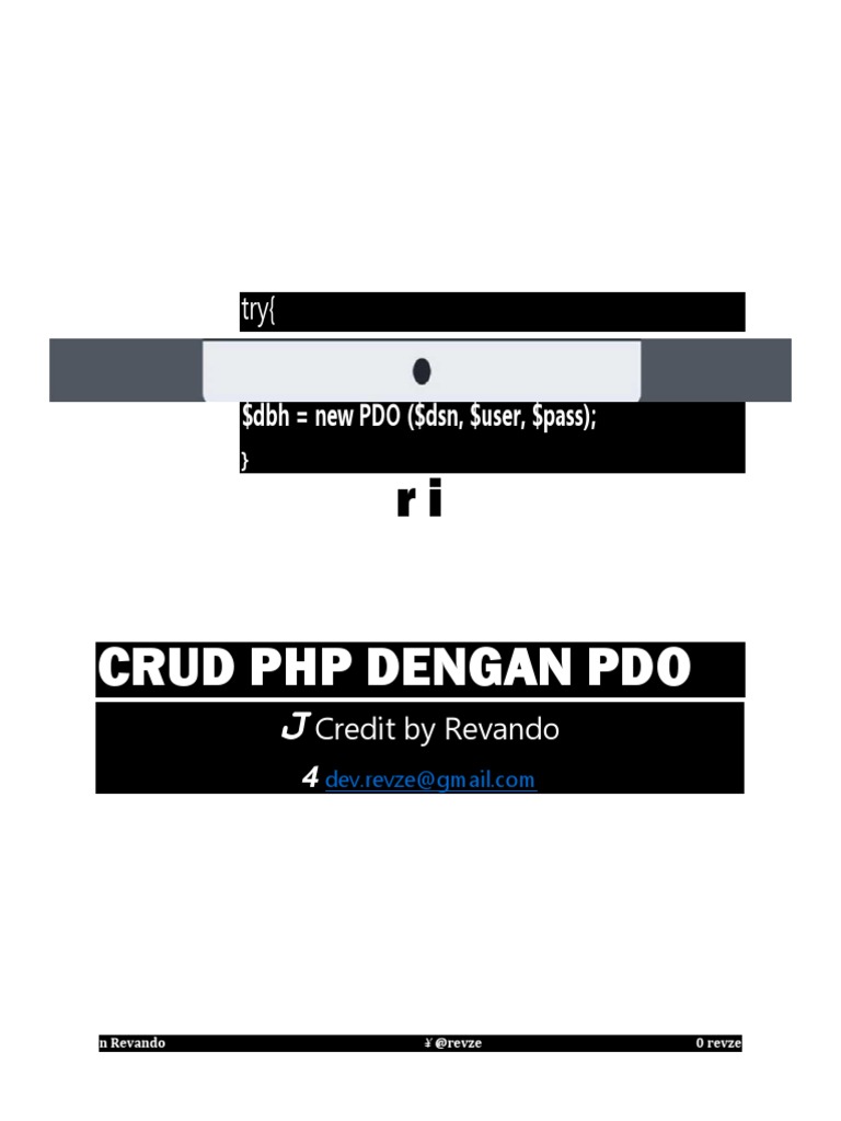 Crud PHP Dengan Pdo | PDF