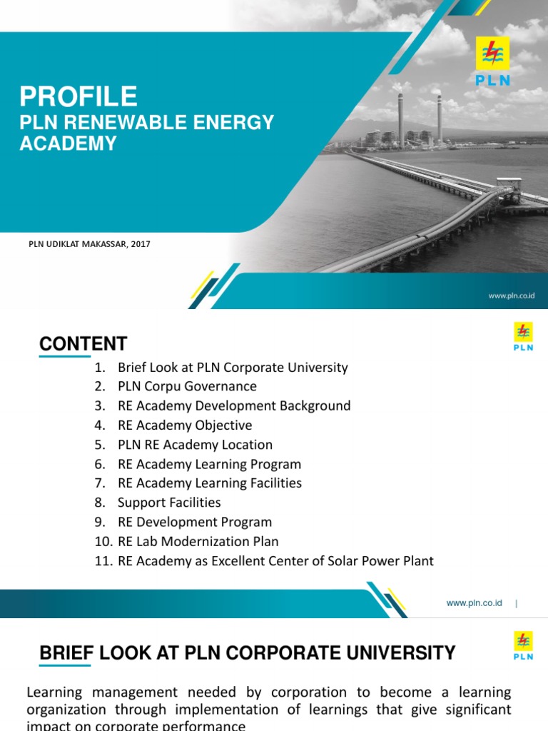 PLN Renewable Energy Academy Overview | PDF | Solar Power | Renewable ...