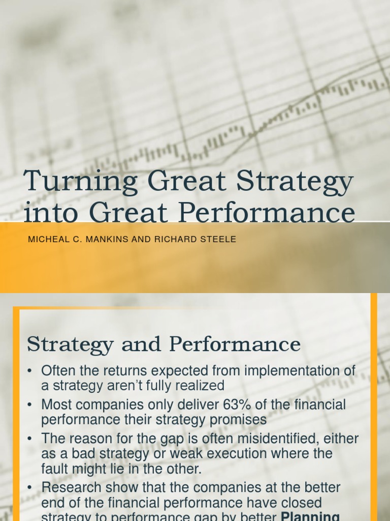 Turning Great Strategy Into Great Performance | PDF | Strategic Management | Strategic Planning