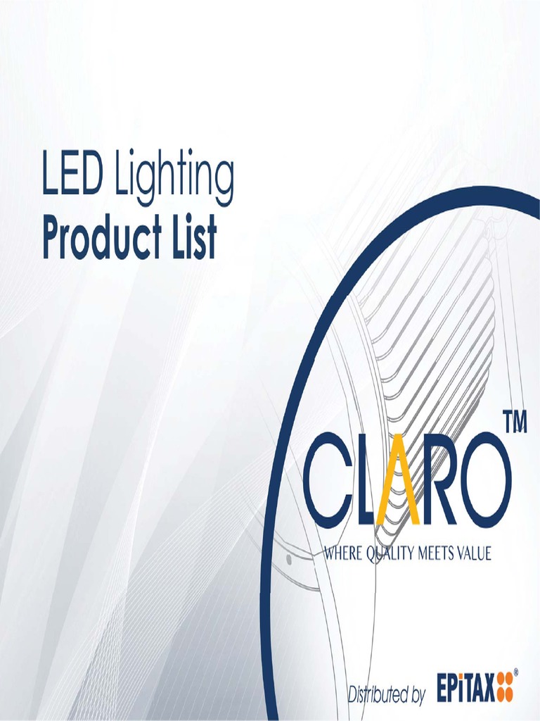 Epitax Claro LED Product Catalogue | PDF | Incandescent Light Bulb ...