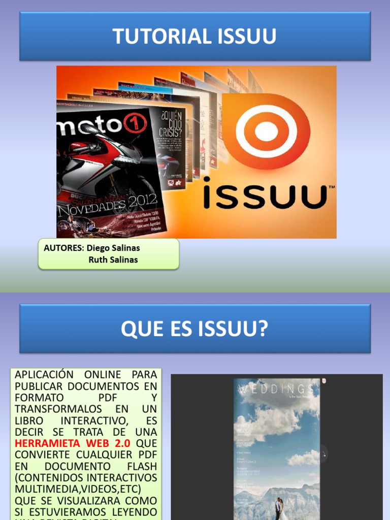 Tutorial Issuu | Descargar gratis PDF | Multimedia | Red mundial