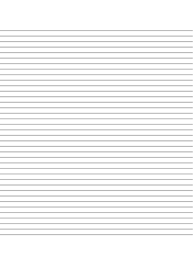 A4 Narrow Lined Paper PDF | PDF