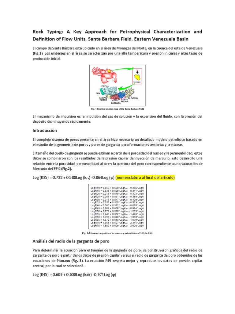 Rock Typing A Key Approach For Petrophysical Characterization and de ...