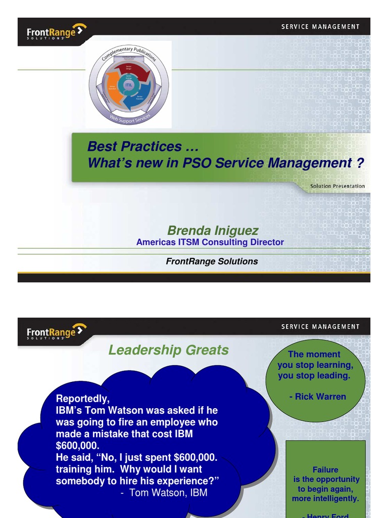 ITSM Best Practices | Download Free PDF | Itil | It Service Management